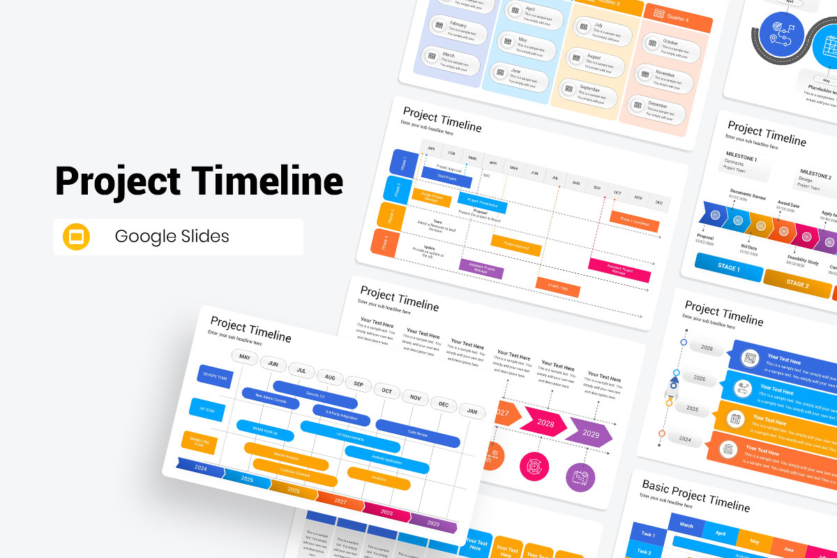 Project Timeline Google Slides Template | Nulivo Market