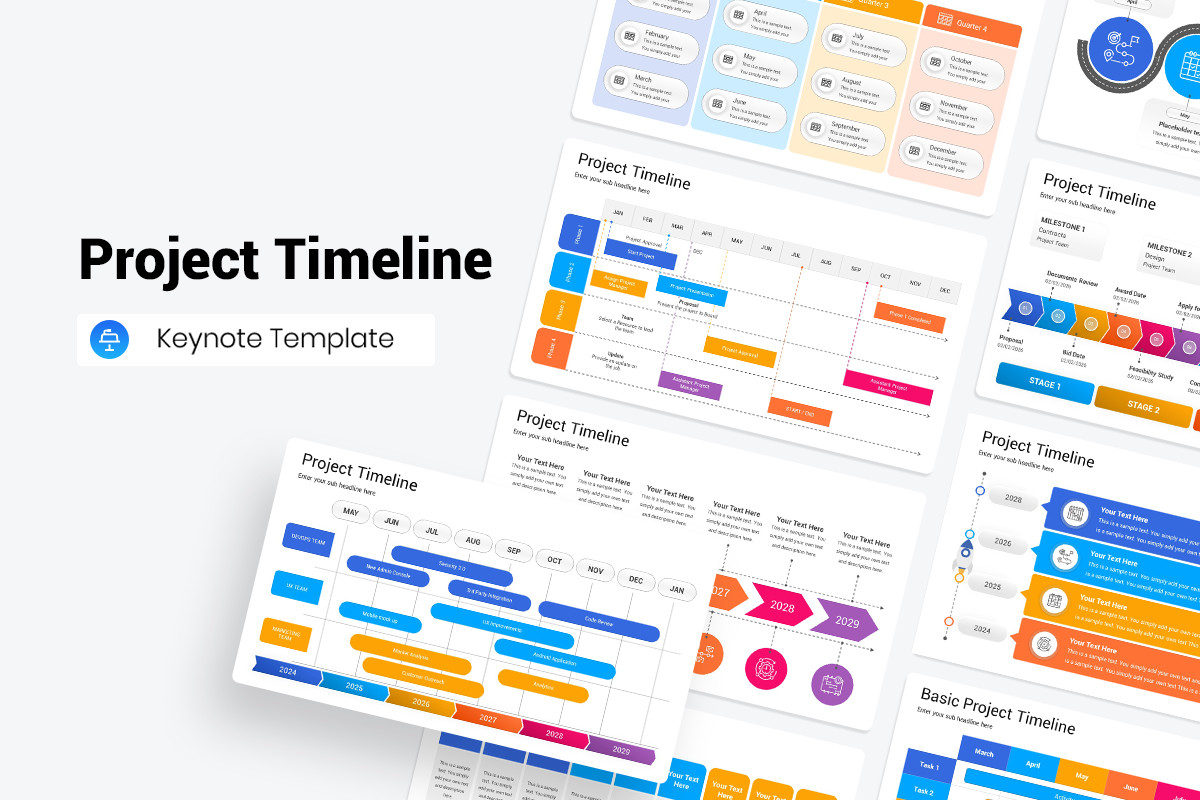 Project Timeline Keynote Template | Nulivo Market