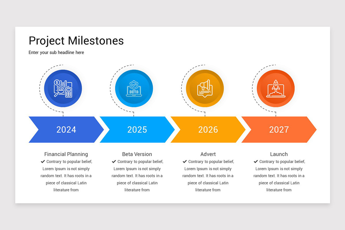 Project Milestones PowerPoint Presentation Template | Nulivo Market