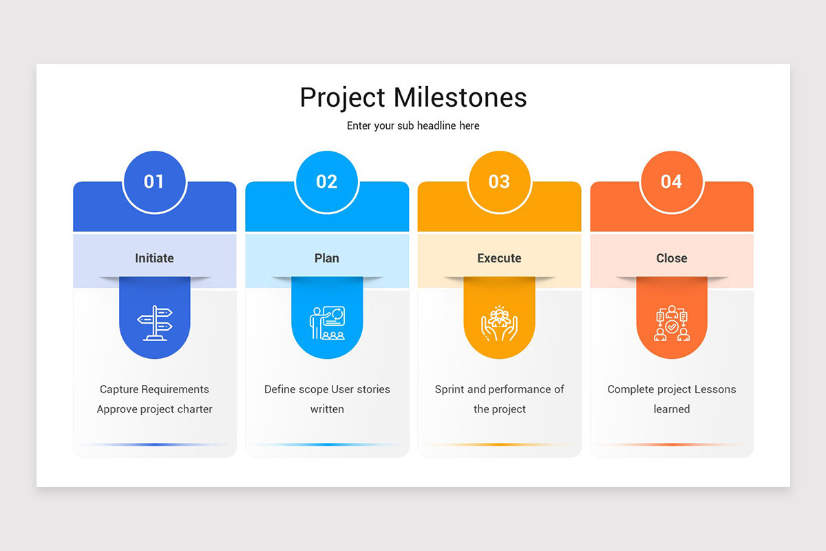 Project Milestones Keynote Presentation Template | Nulivo Market