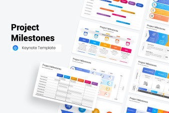 Project Milestones Keynote Presentation Template | Nulivo Market