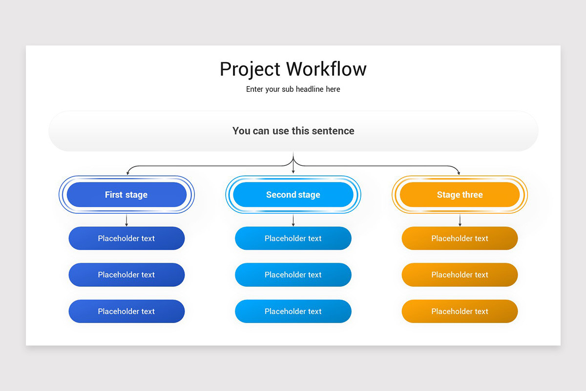 Project Workflow PowerPoint Template | Nulivo Market
