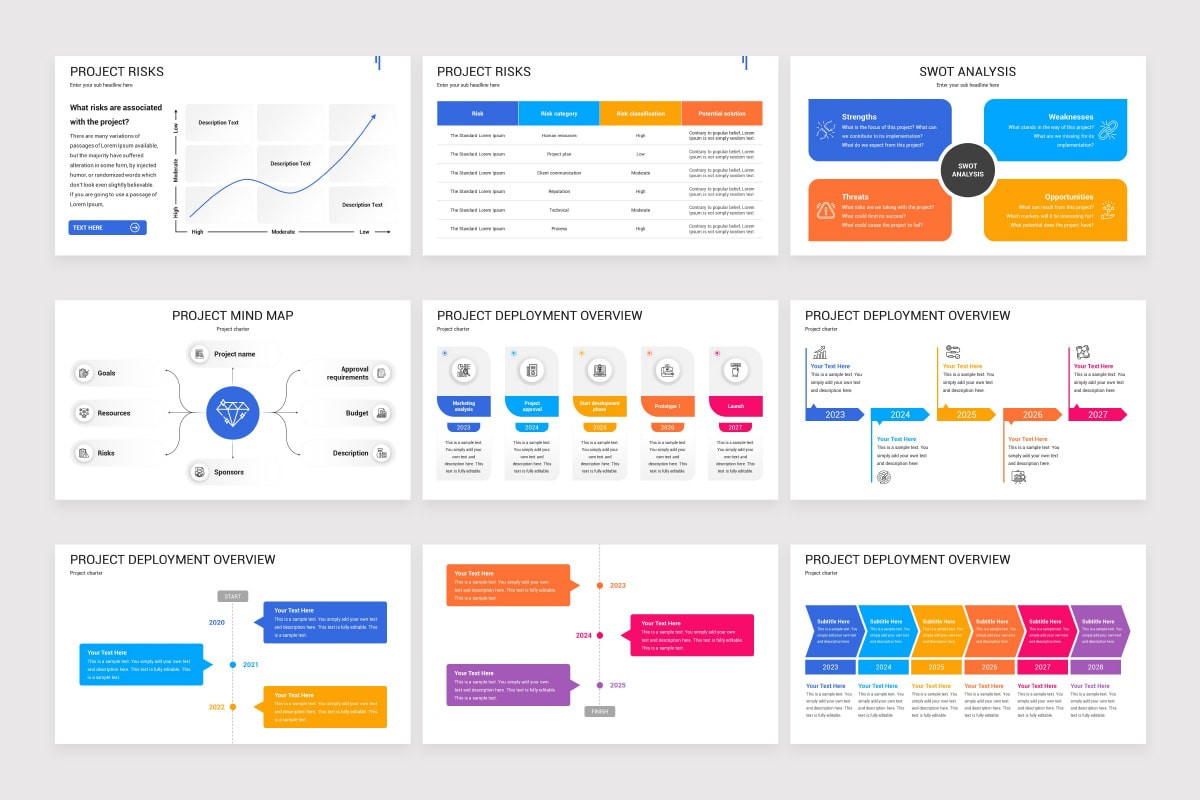 Project Management Models PowerPoint Template | Nulivo Market