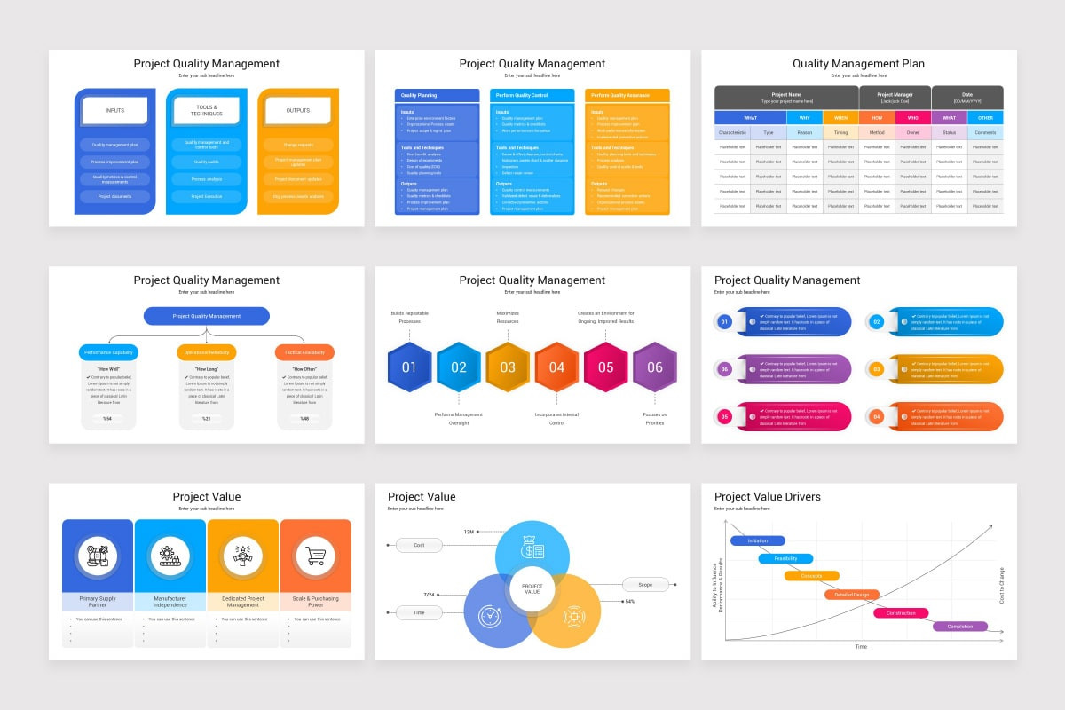 Project Management Models PowerPoint Template | Nulivo Market