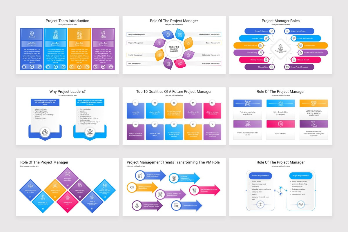 Project Management Models Google Slides Template | Nulivo Market