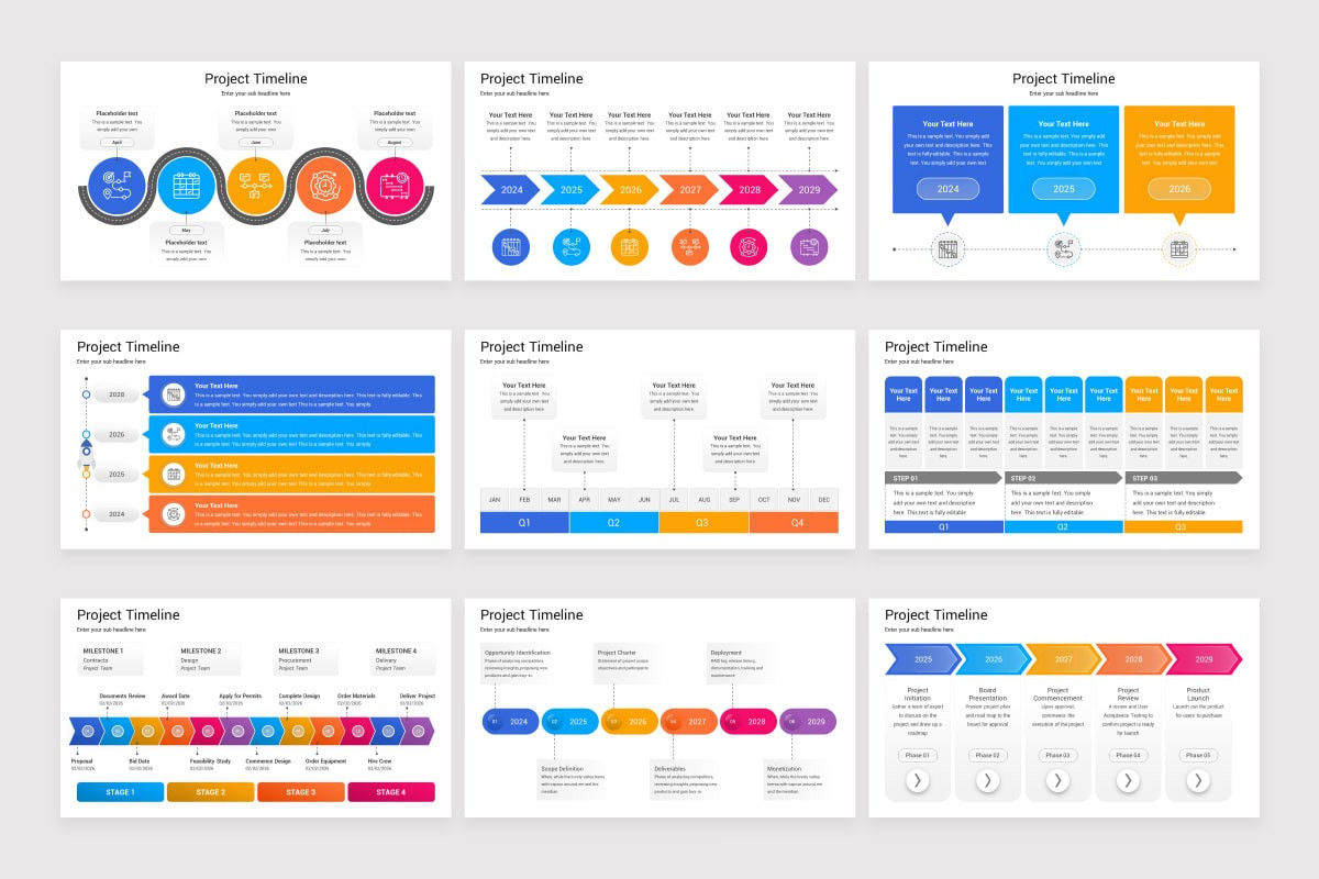Project Management Models Google Slides Template | Nulivo Market