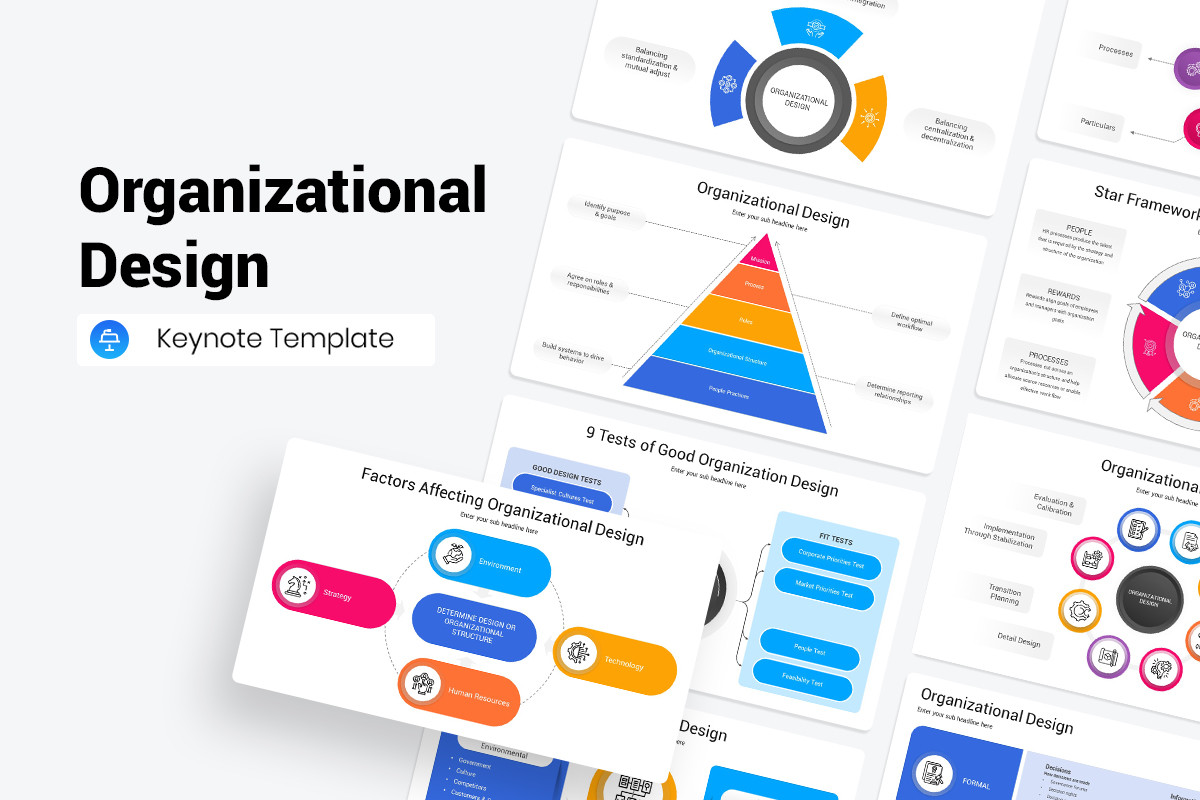 Organizational Design Keynote Presentation Template | Nulivo Market