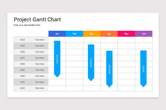 Project Gantt Chart PowerPoint Template | Nulivo Market