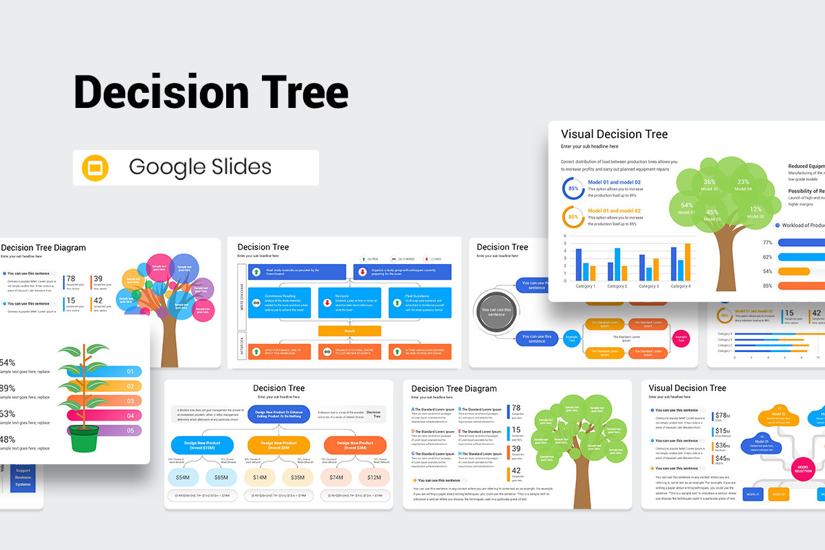 Decision Tree Google Slides Presentation Template | Nulivo Market