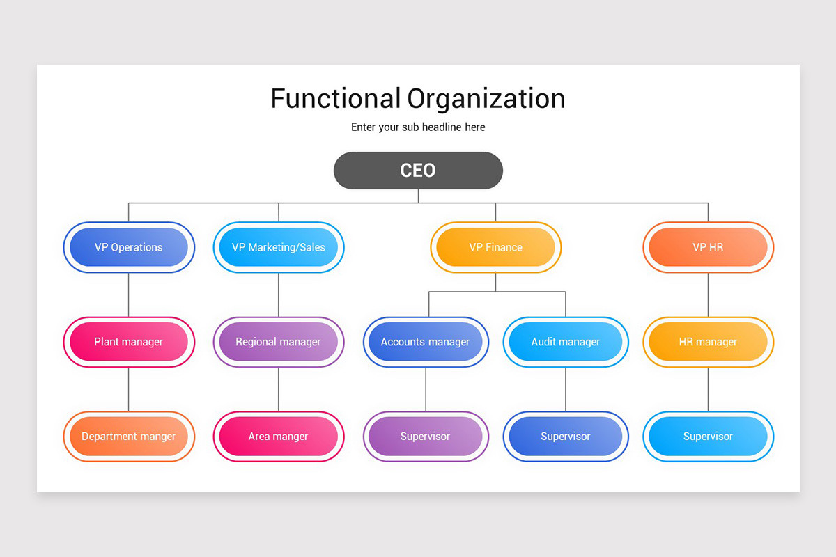 Functional Organization PowerPoint Template | Nulivo Market