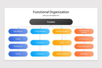 Functional Organization PowerPoint Template | Nulivo Market