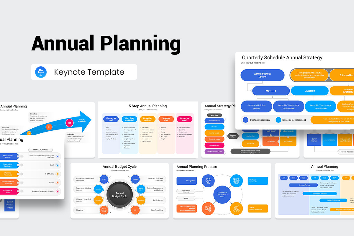 Annual Planning Presentation Keynote Template | Nulivo Market