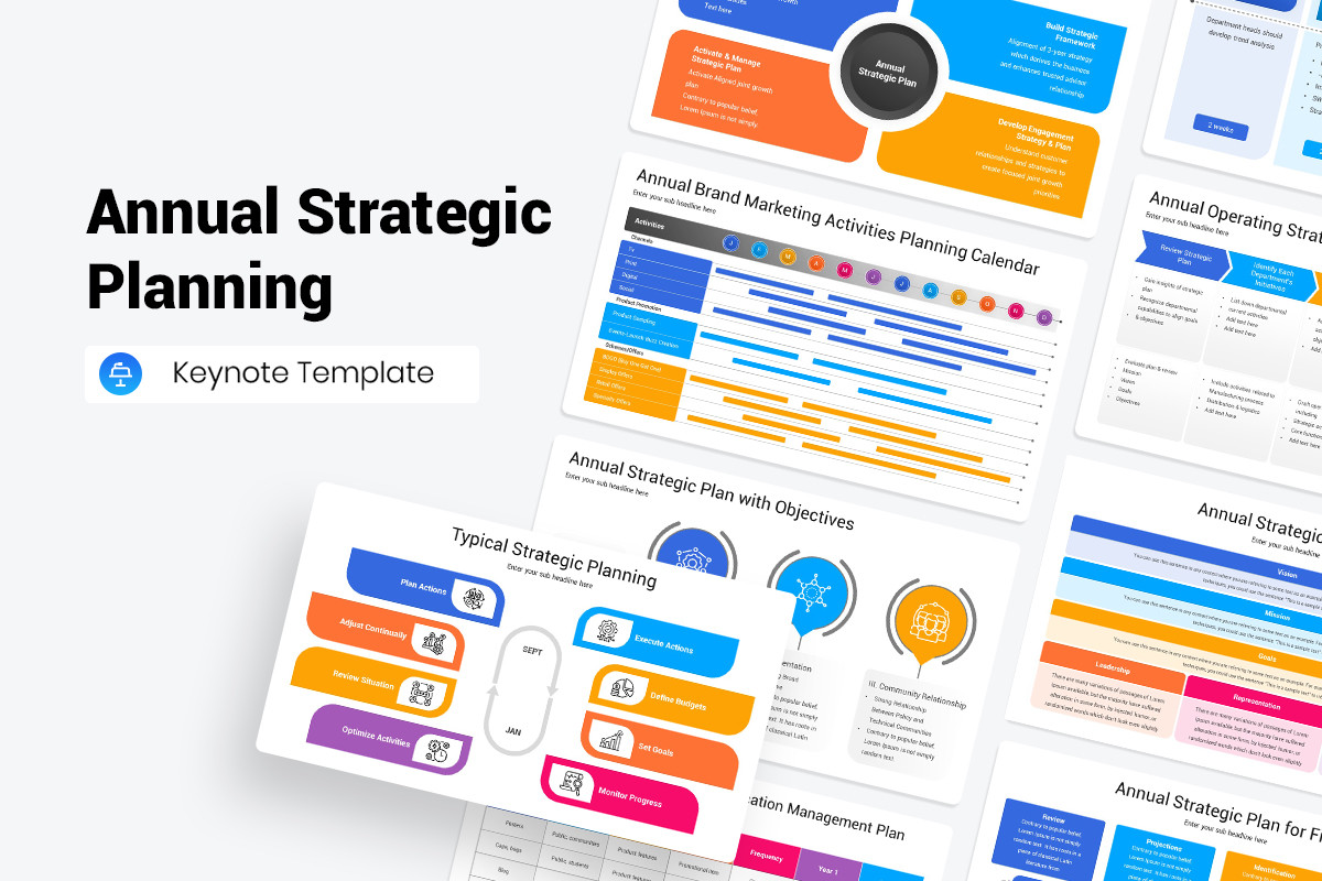 Annual Strategic Planning Keynote Template | Nulivo Market