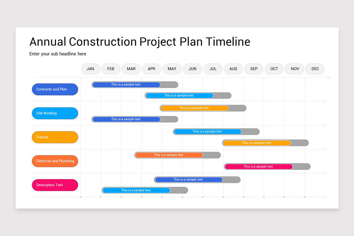 Annual Timeline Presentation PowerPoint Template | Nulivo Market