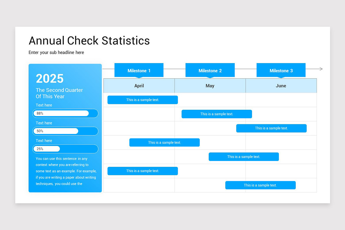 Annual Timeline Presentation PowerPoint Template | Nulivo Market