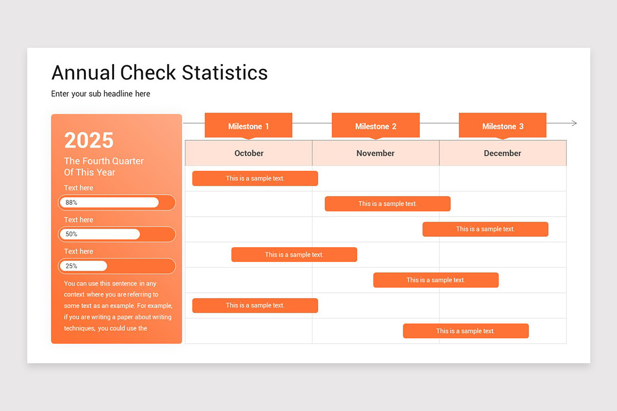 Annual Timeline Presentation PowerPoint Template | Nulivo Market