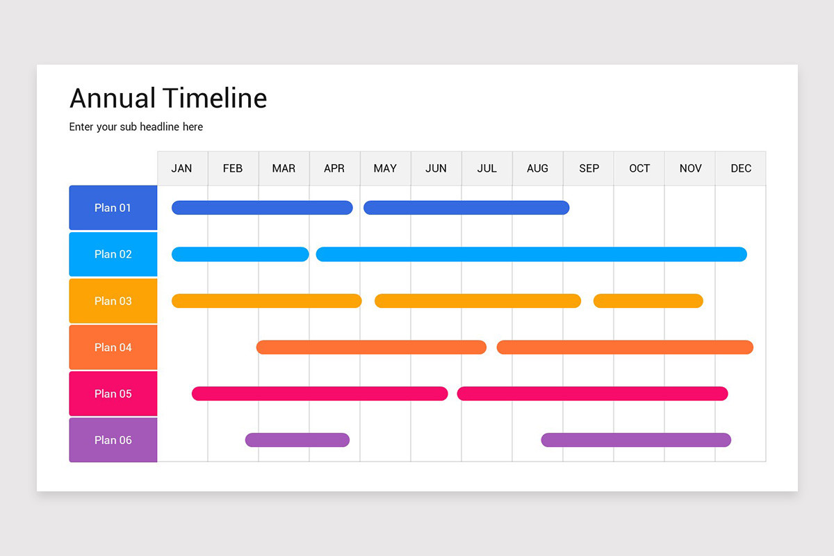 Annual Timeline Presentation Google Slides Template | Nulivo Market