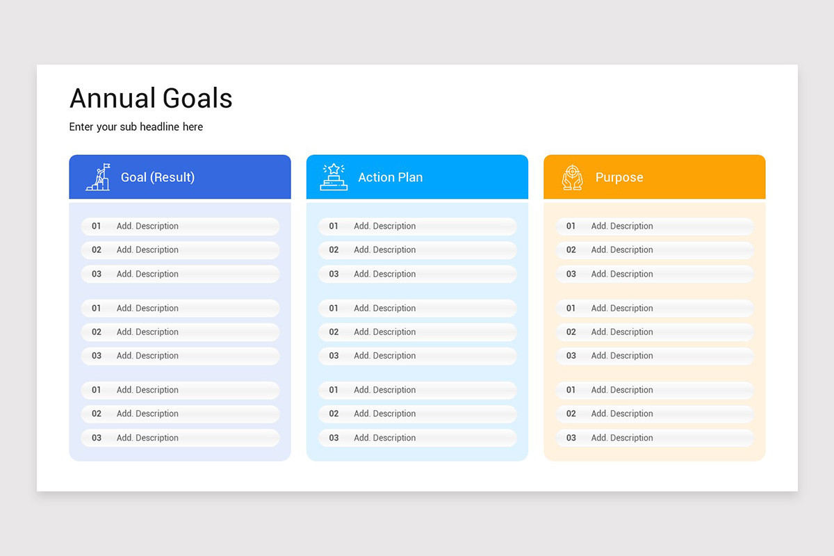 Annual Goals Models Google Slides Template | Nulivo Market