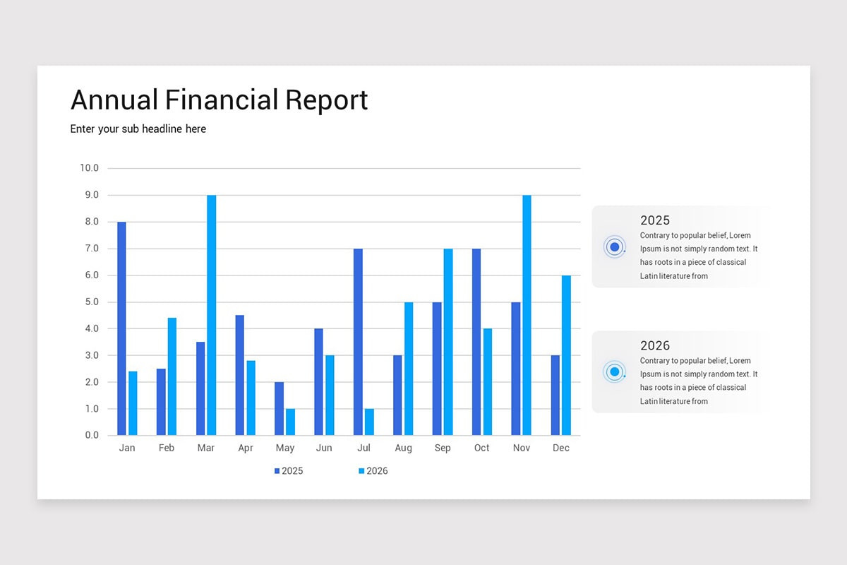 Annual Financial Report PowerPoint Template | Nulivo Market