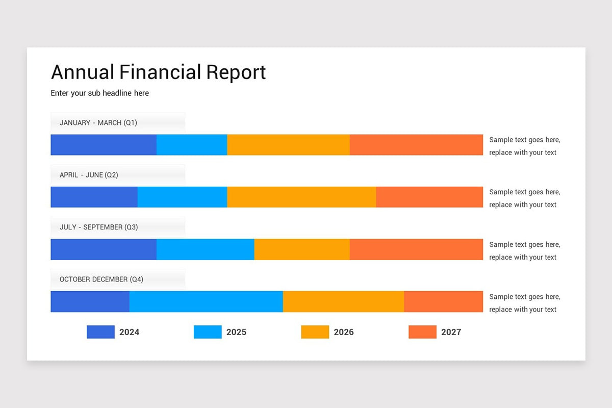 Annual Financial Report PowerPoint Template | Nulivo Market