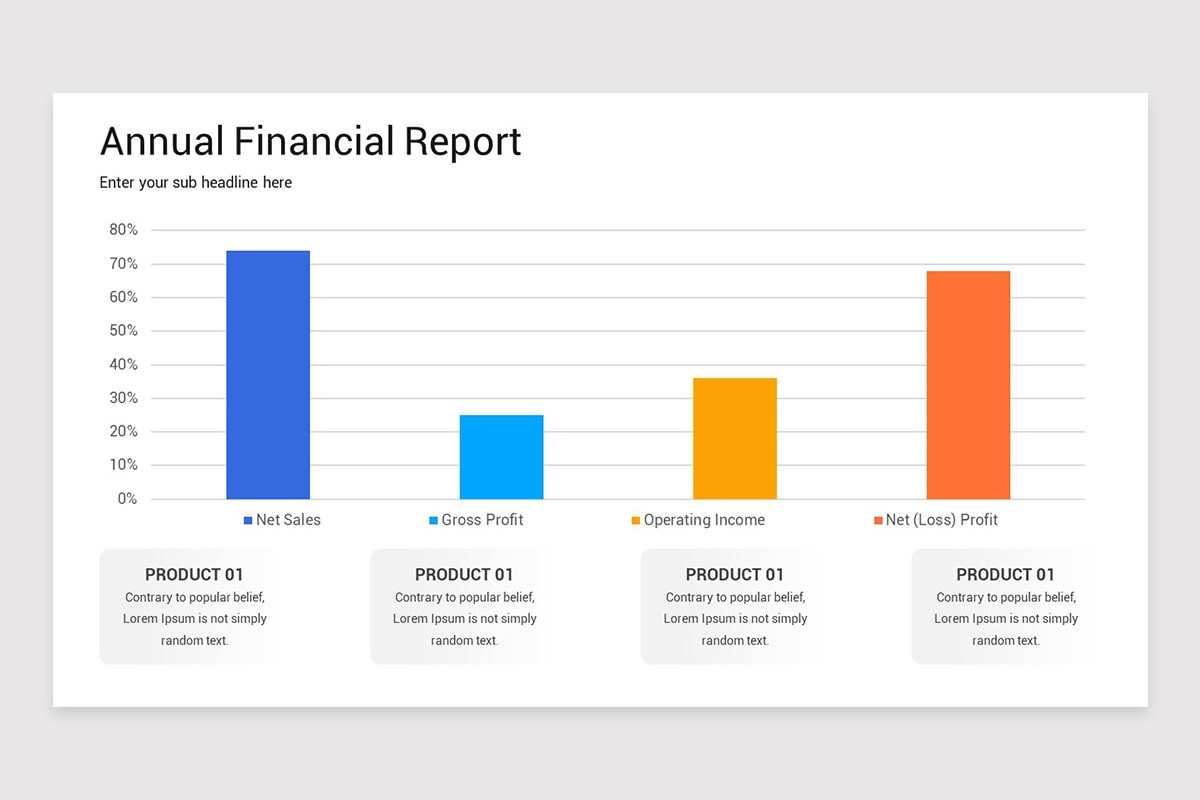 Annual Financial Report PowerPoint Template | Nulivo Market