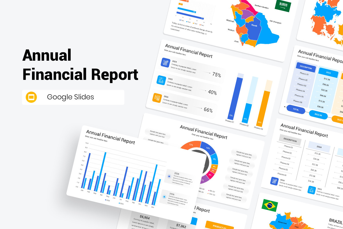 Annual Financial Report Google Slides Template | Nulivo Market