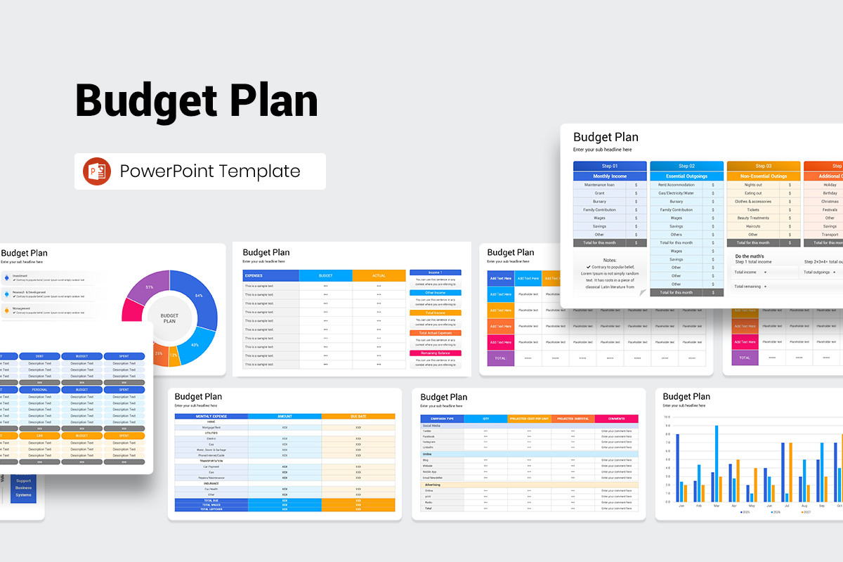 Budget Plan Presentation PowerPoint Template | Nulivo Market