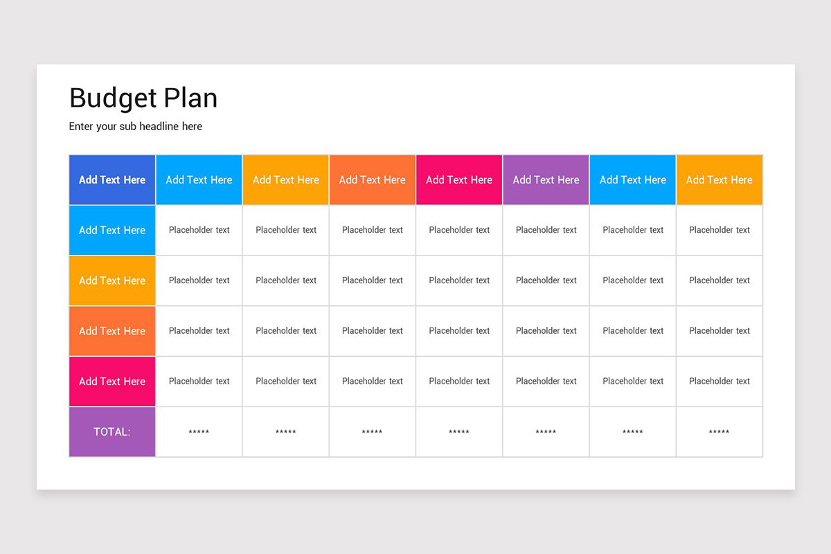 Budget Plan Presentation PowerPoint Template | Nulivo Market