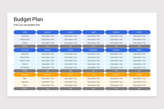 Budget Plan Presentation Google Slides Template | Nulivo Market