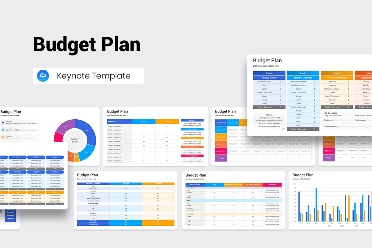 Budget Plan Presentation Keynote Template | Nulivo Market