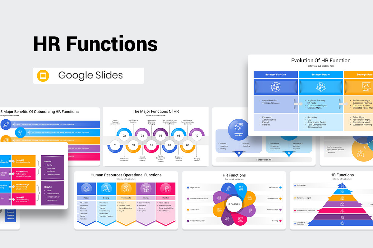 HR Functions Presentation Google Slides Template | Nulivo Market