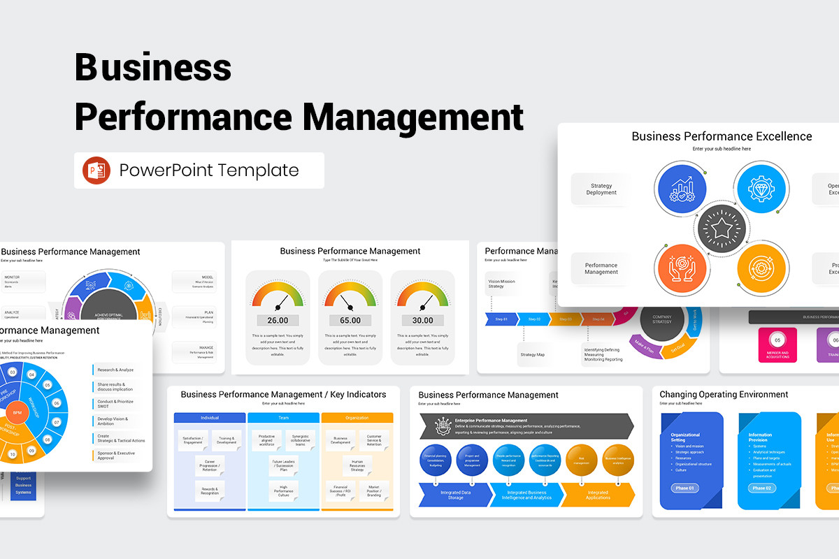 Business Performance Management Powerpoint Template Nulivo Market