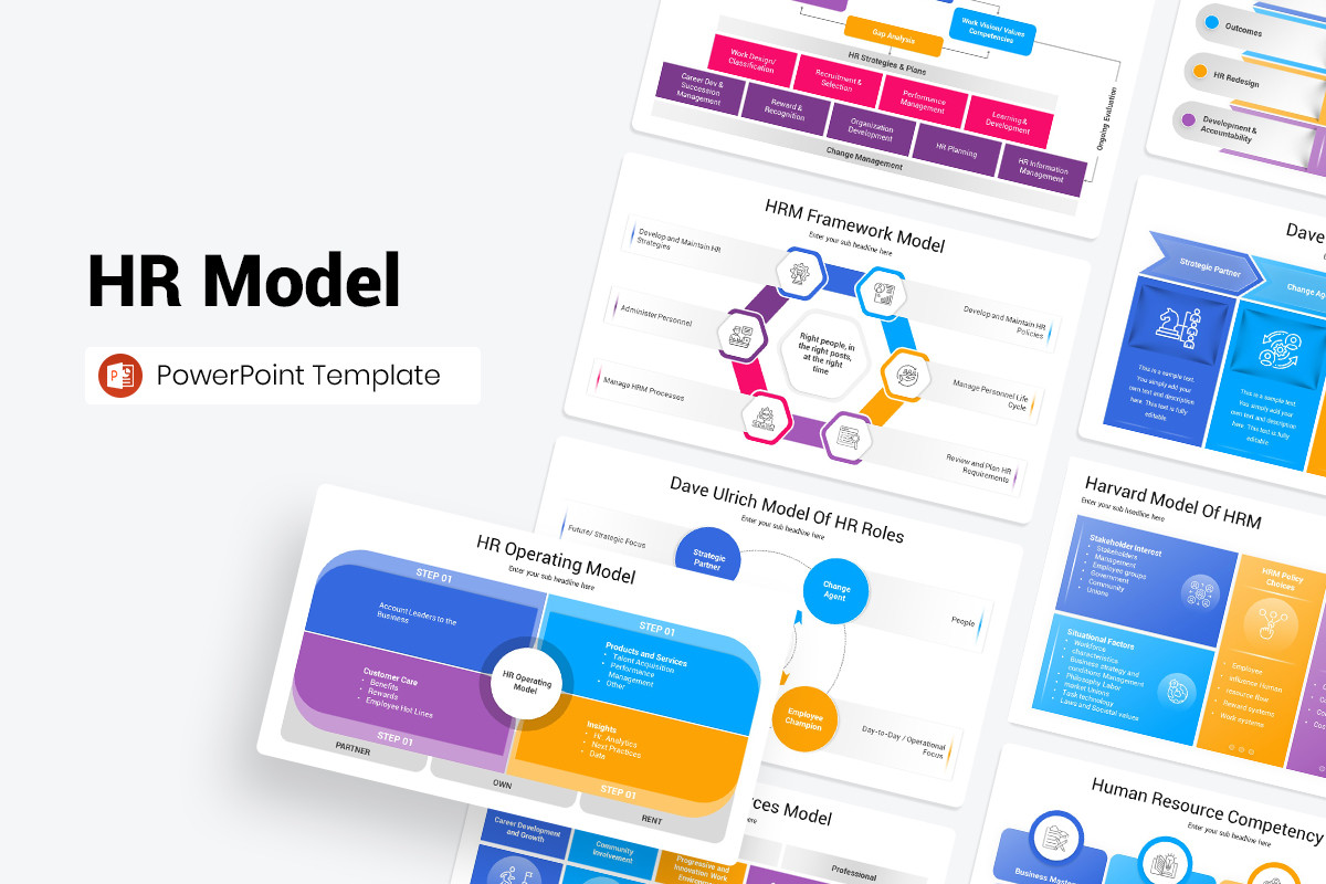 HR Model Presentation PowerPoint Template | Nulivo Market