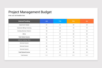 Project Budget PowerPoint Template | Nulivo Market