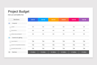 Project Budget Google Slides Template | Nulivo Market