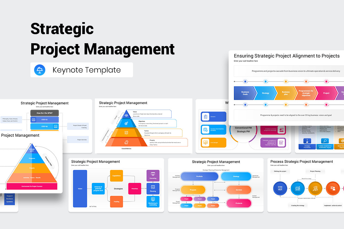 Strategic Project Management Keynote Template | Nulivo Market