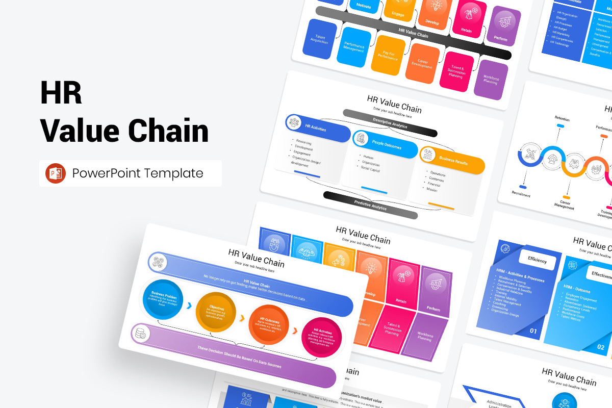 HR Value Chain Presentation PowerPoint Template | Nulivo Market