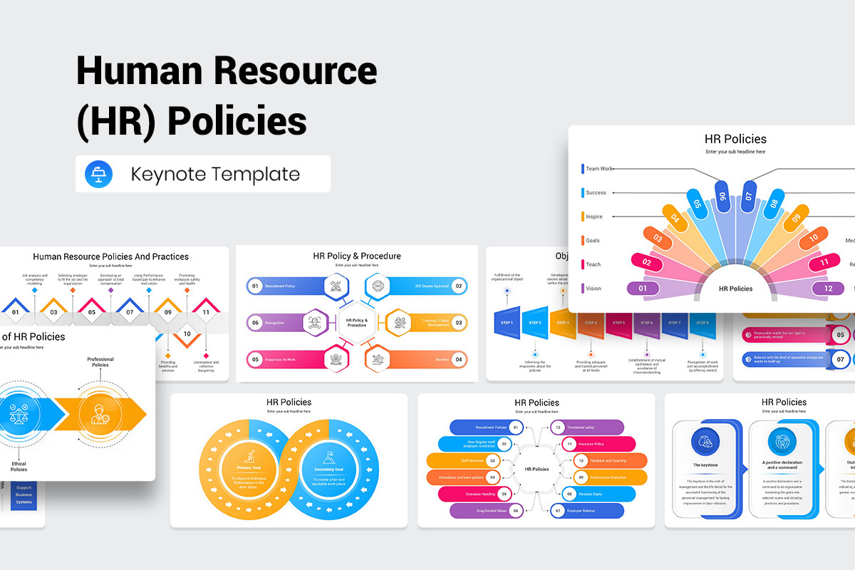 Human Resource (HR) Policies Keynote Template | Nulivo Market