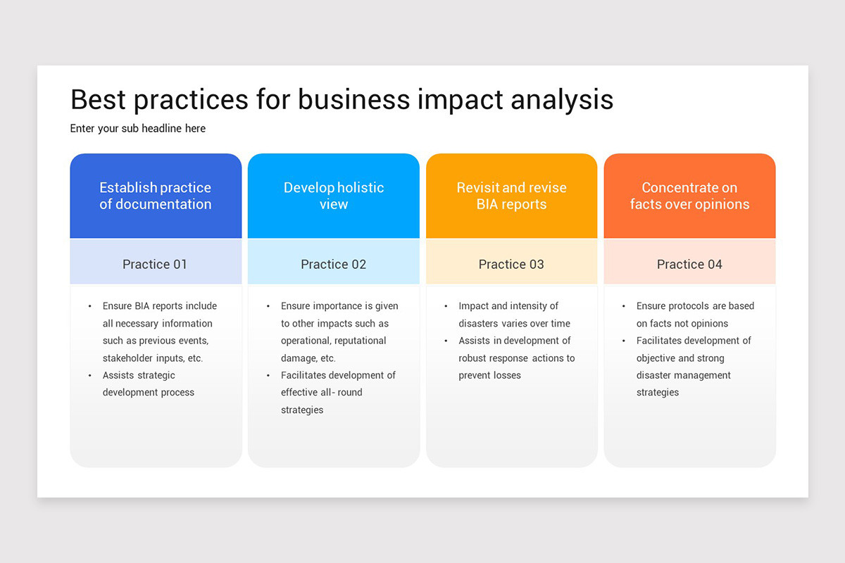 Business Impact Analysis PowerPoint Template | Nulivo Market