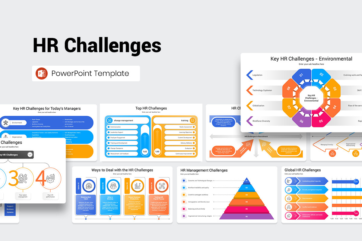 HR Challenges Presentation PowerPoint Template | Nulivo Market
