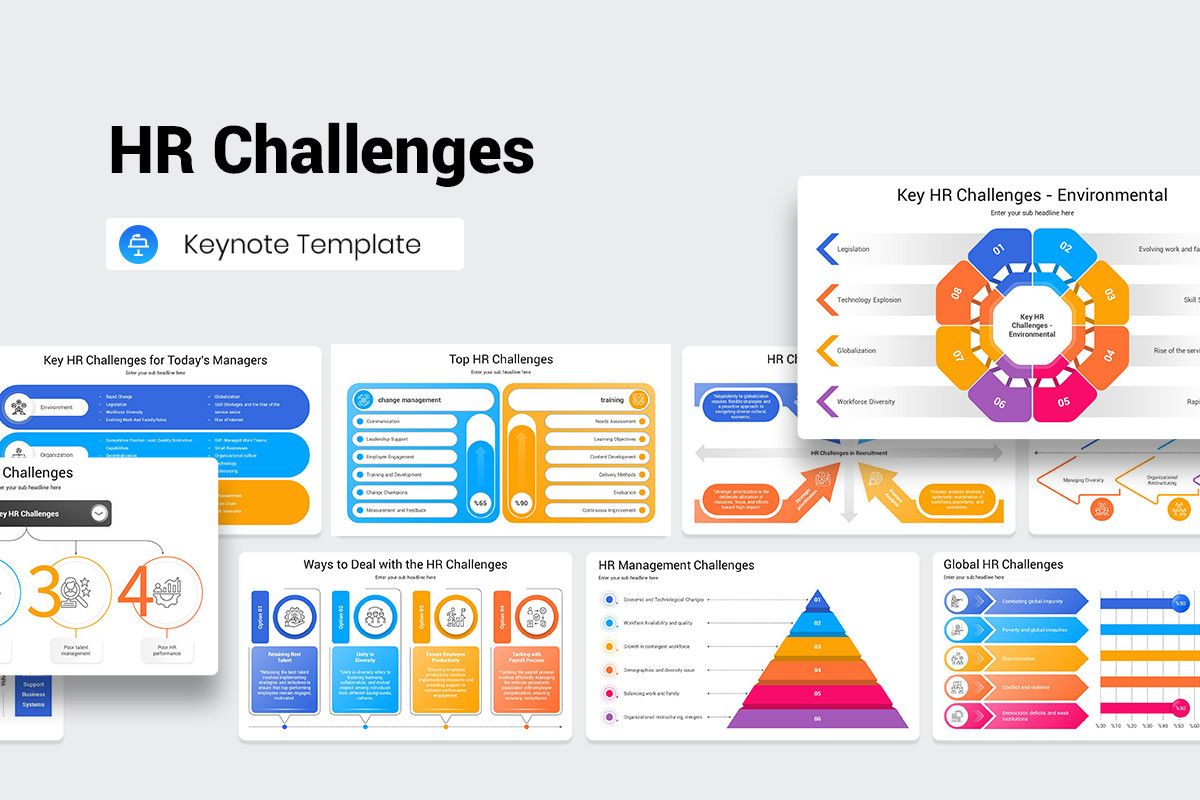 HR Challenges Presentation Keynote Template | Nulivo Market