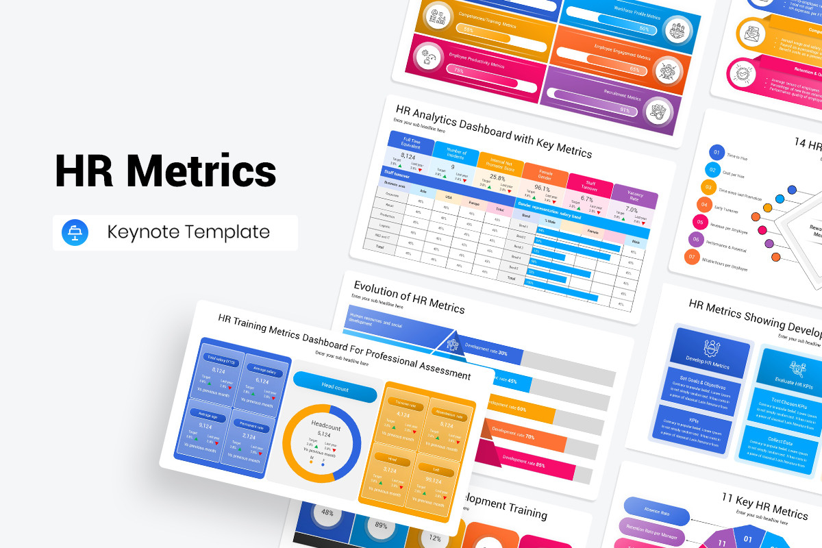 HR Metrics Keynote Presentation Template | Nulivo Market HR Metrics Keynote Presentation Template | Nulivo Market