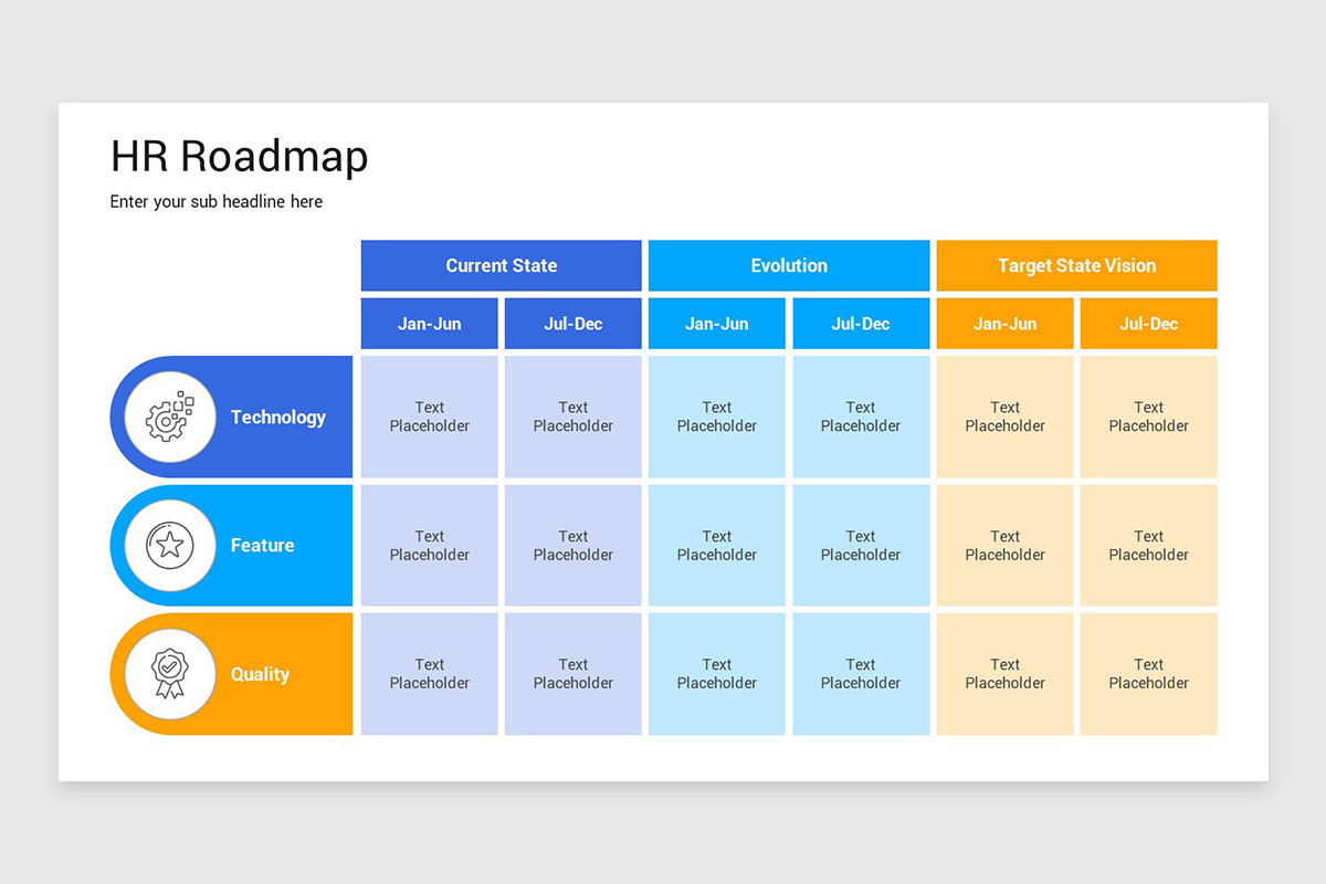 HR Roadmap Presentation Keynote Template | Nulivo Market