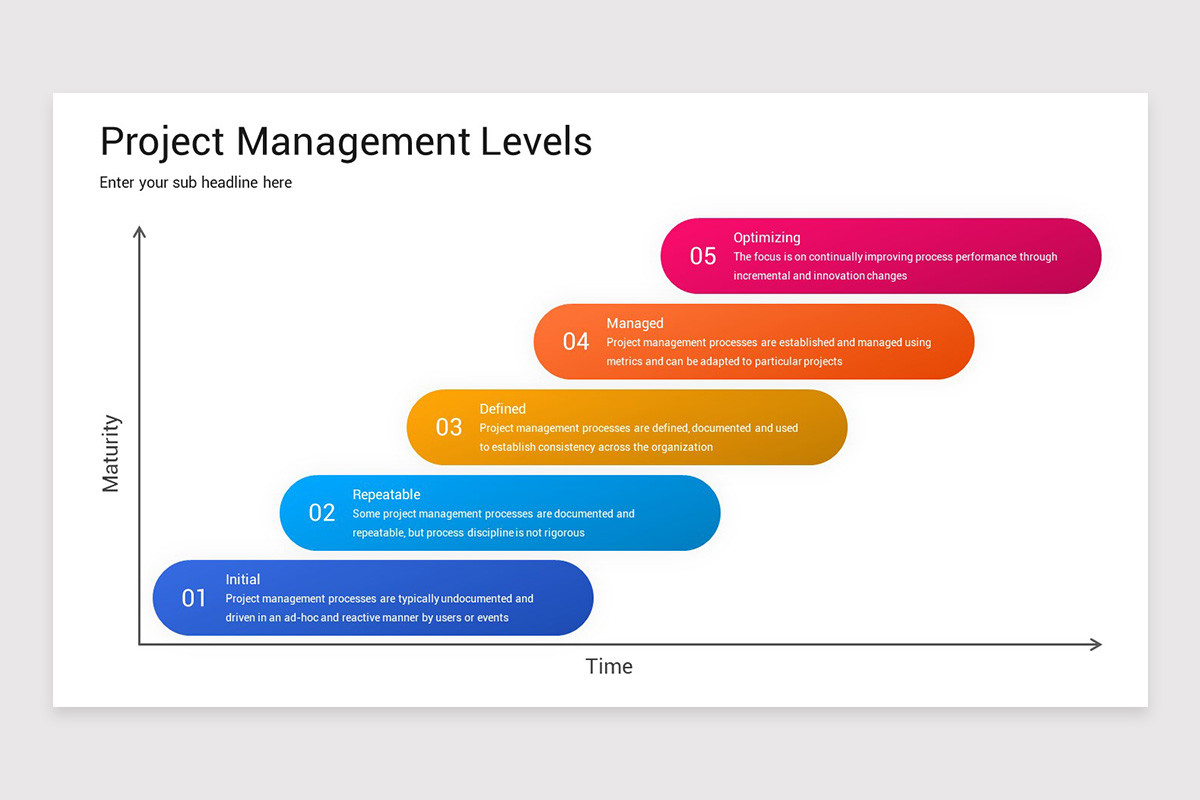 Project Management Levels PowerPoint Template | Nulivo Market