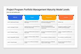 Project Management Levels PowerPoint Template | Nulivo Market