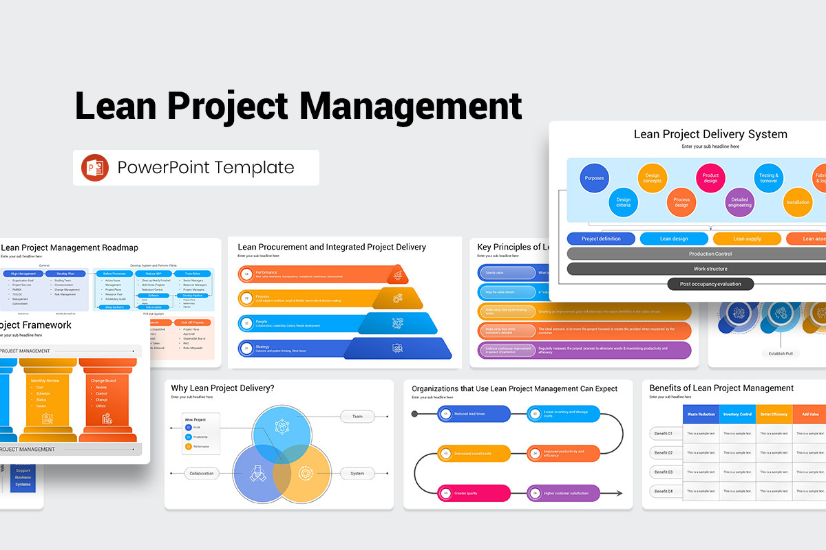 Lean Project Management PowerPoint Template | Nulivo Market