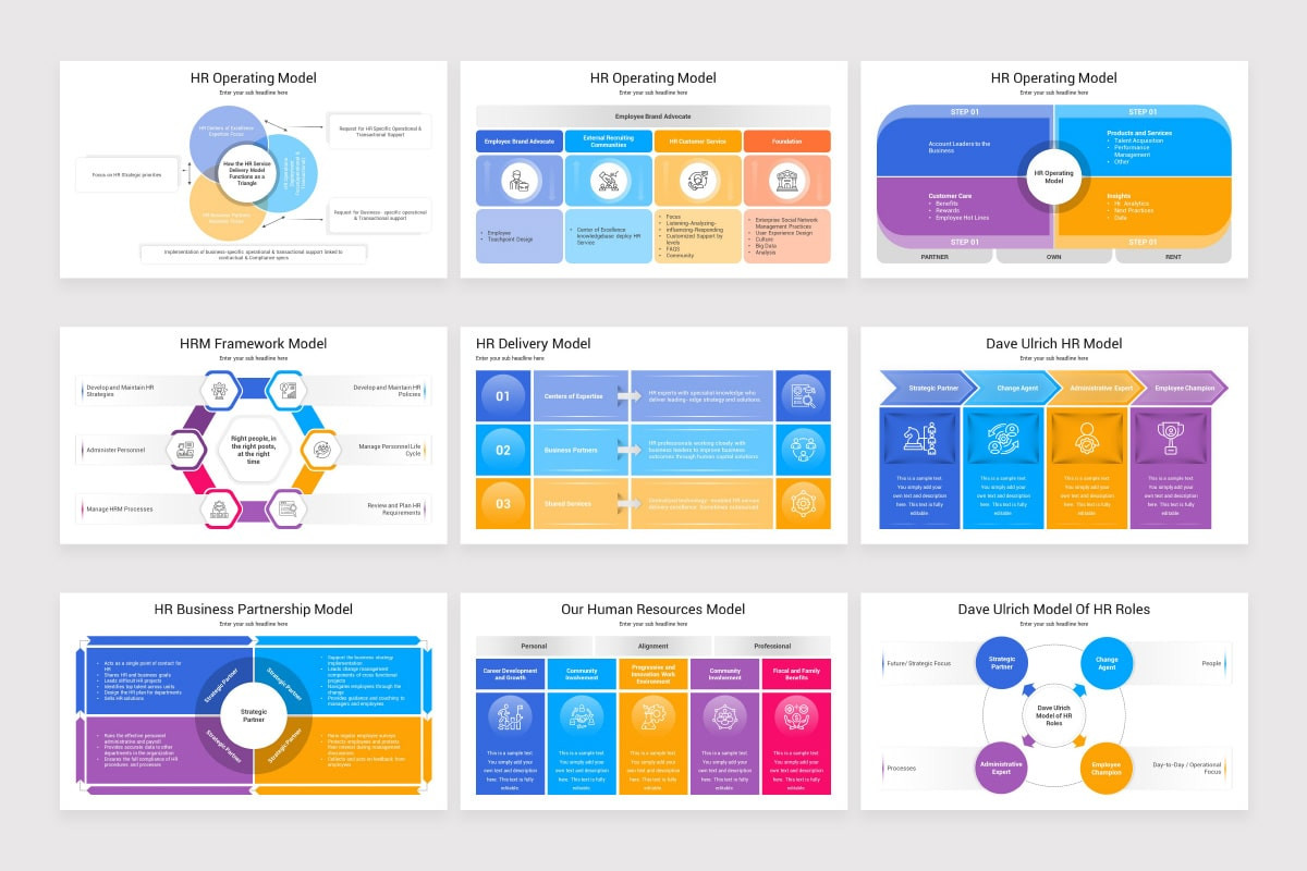 HR Management Models Presentation PowerPoint Template | Nulivo Market