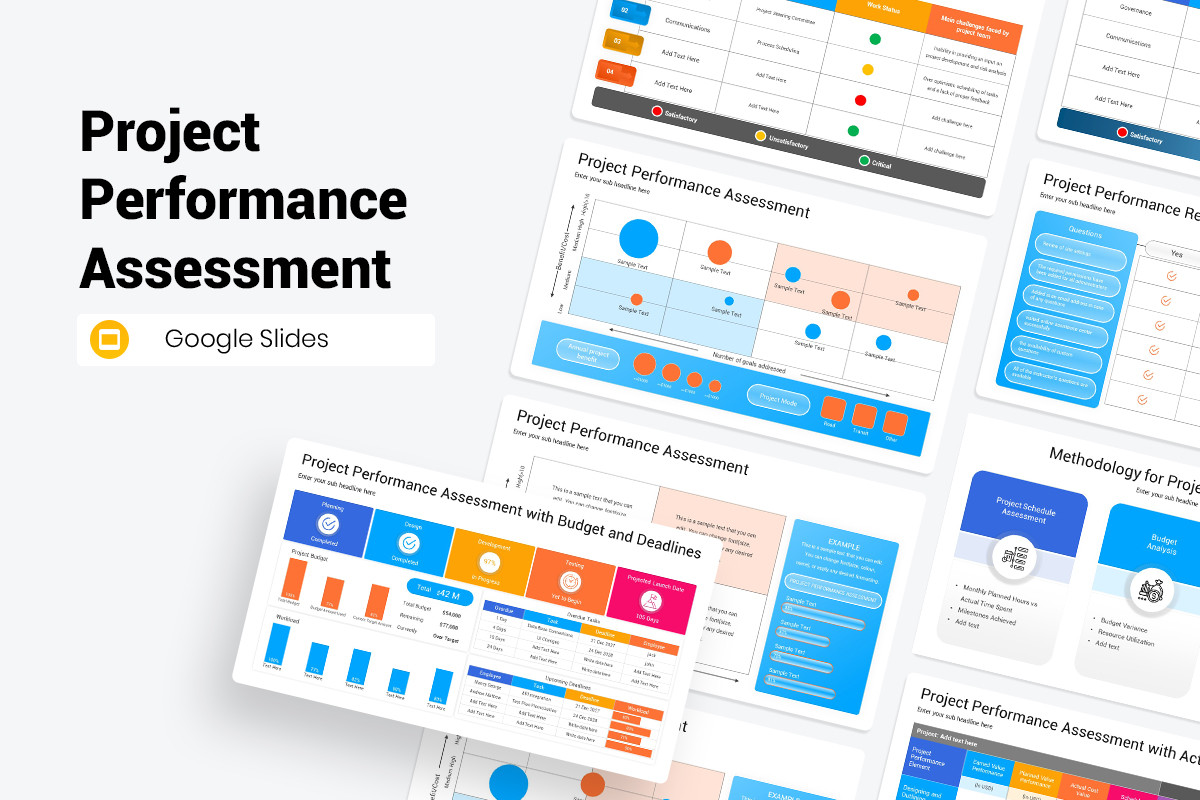 Project Performance Assessment Google Slides Template | Nulivo Market