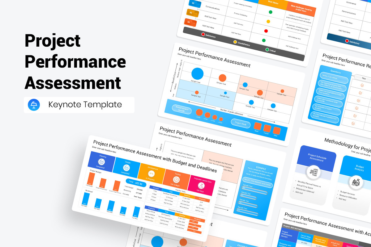 Project Performance Assessment Keynote Template | Nulivo Market
