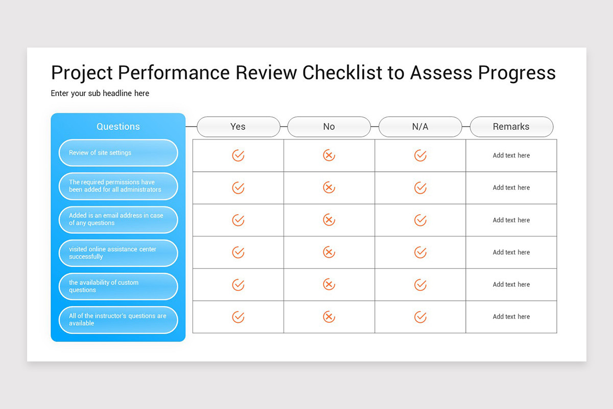 Project Performance Assessment Keynote Template | Nulivo Market